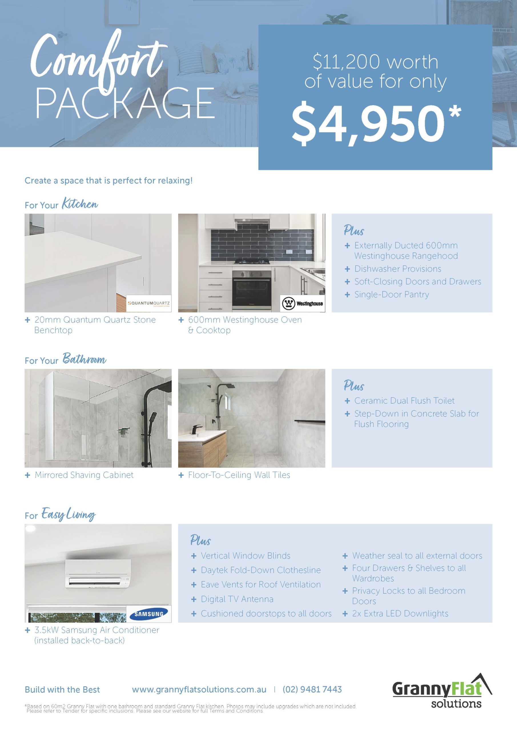 Promotional Packages | Granny Flat Builder | Granny Flat Solutions